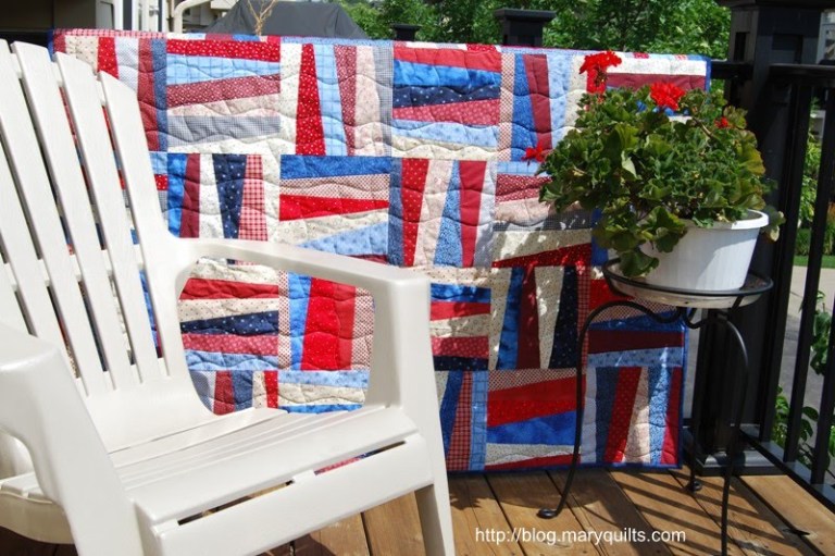 Wonky RWB Rails – MaryQuilts.com